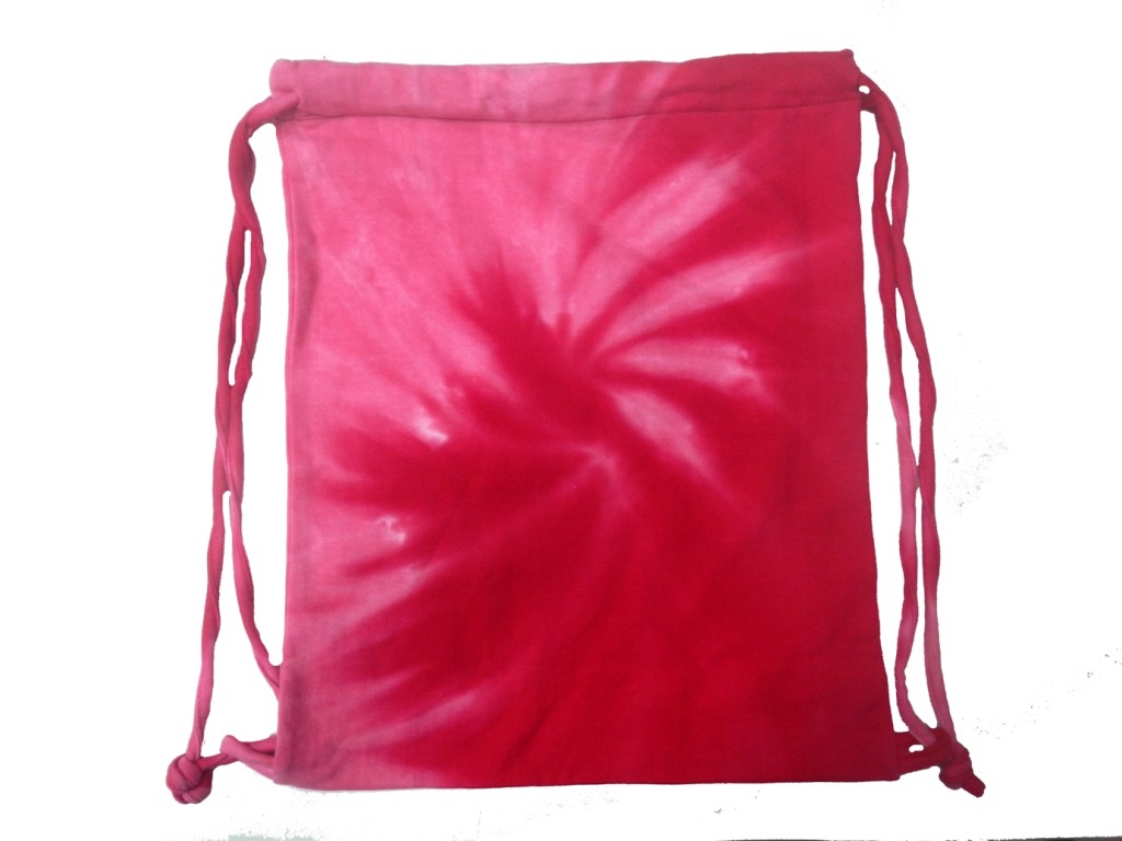 Spiral Pink Tie Dye Sport Bag - Tie Dye Space